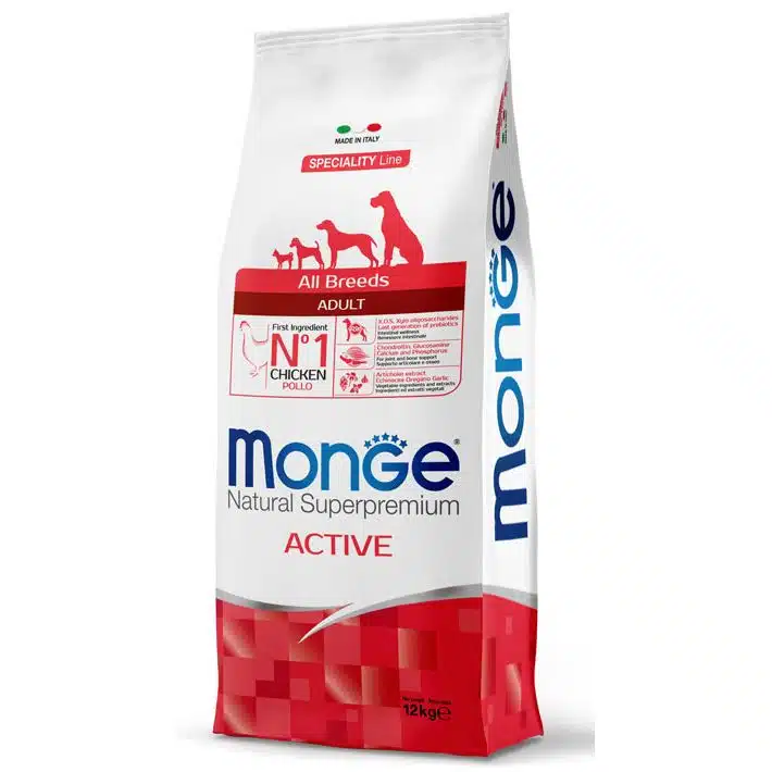 Корм для дорослих собак усіх порід із високою активністю Monge Dog All ...